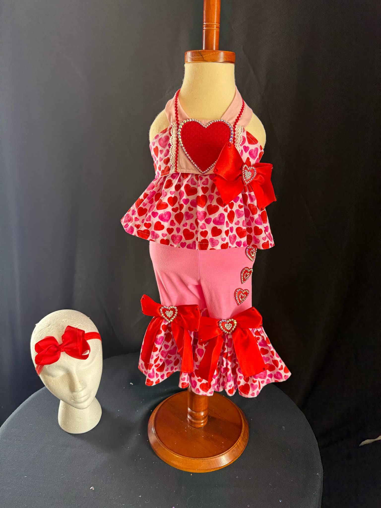 18/3 Valentines Set in Pink and Red – Sparkling Sisters Pageant Rentals